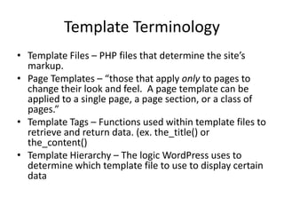 WordPress Template hierarchy | PPT