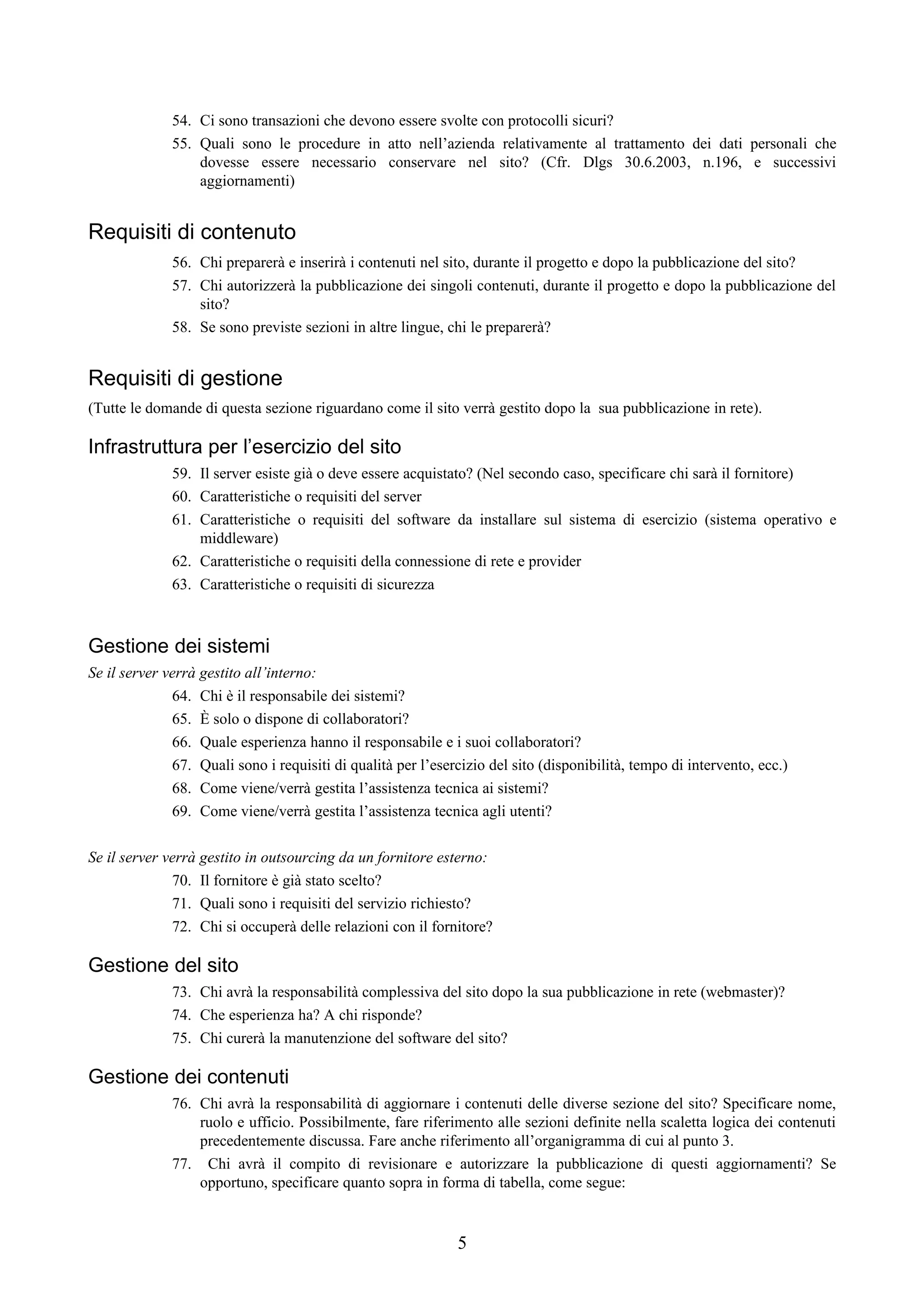 Template Intervista al commitente | DOC