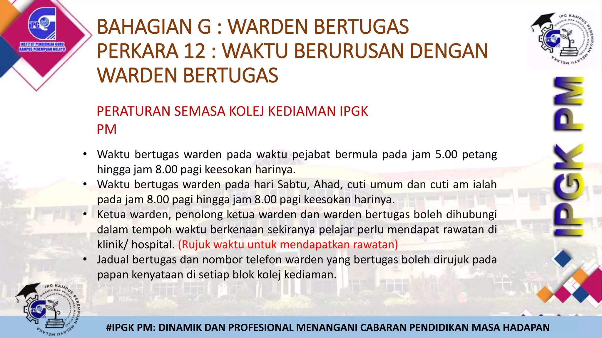 TEMPLATE IPGK PM RASMI - UNIT KOLEJ KEDIAMAN.pptx