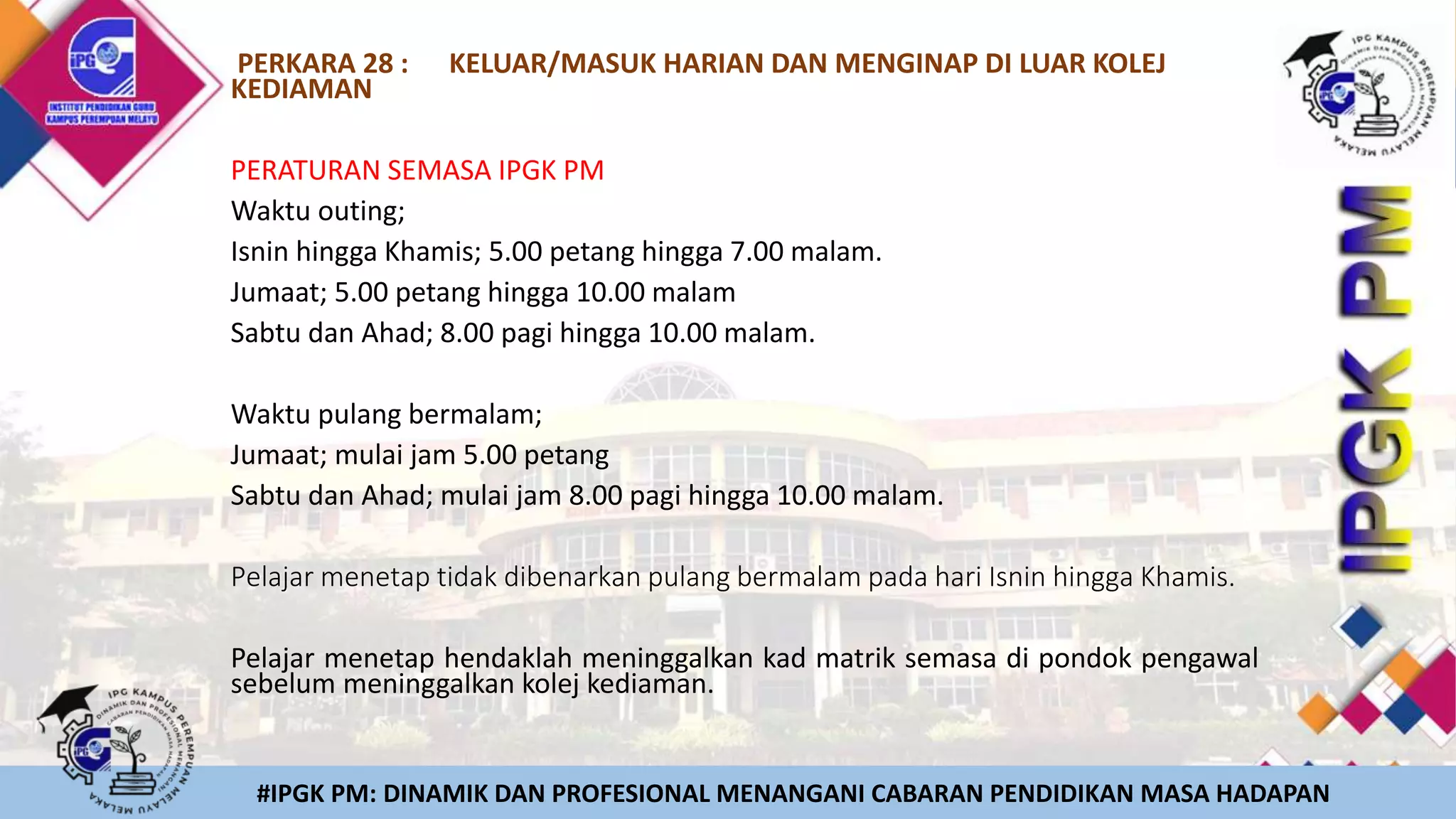 TEMPLATE IPGK PM RASMI - UNIT KOLEJ KEDIAMAN.pptx