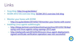 Sysctr Track: Can SCOM monitor other stuff than Windows thingies Euhm yes it can! | PPTX