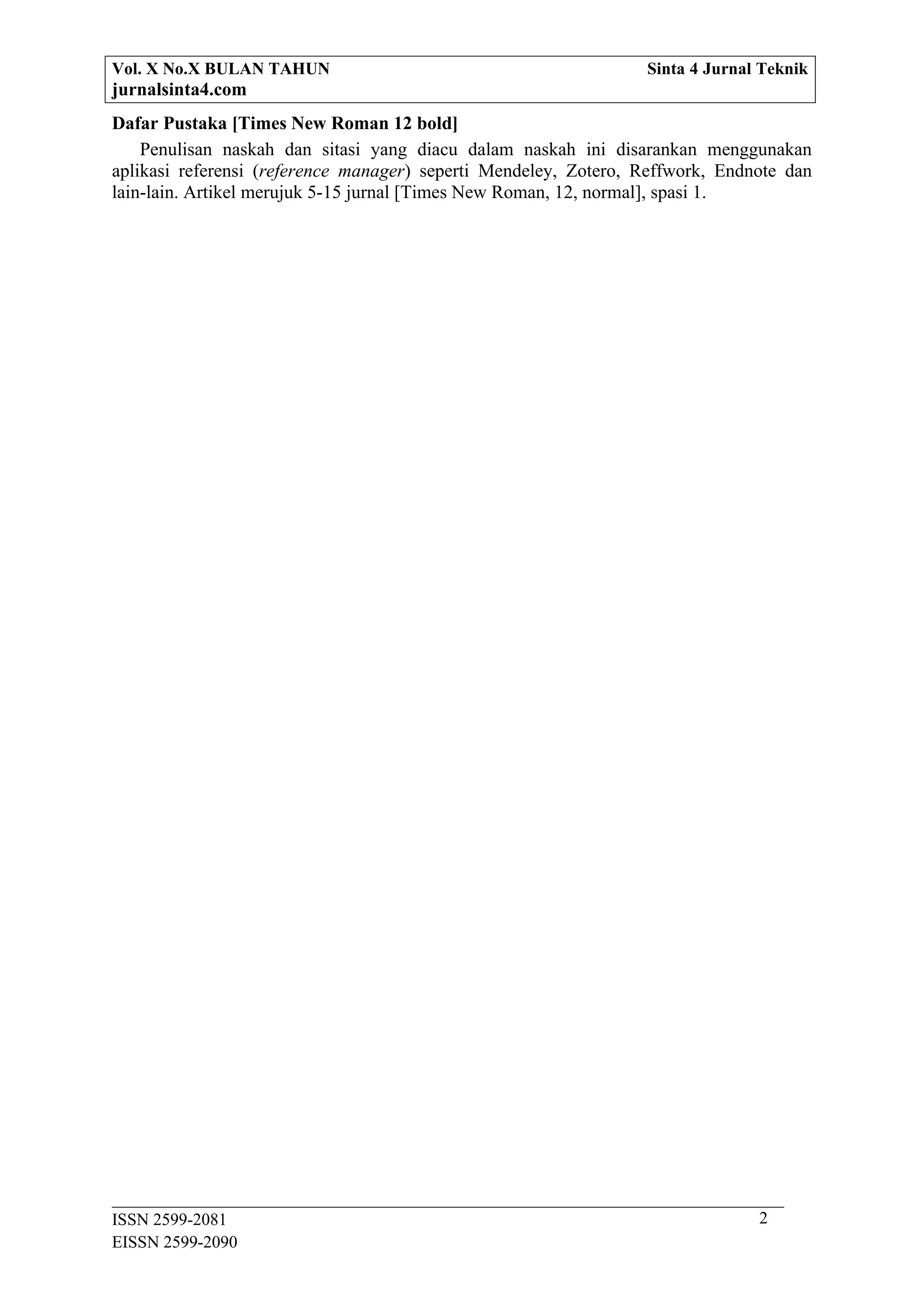 Template Jurnal_Terakreditasi_Sinta 4 Teknik.doc