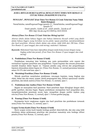 Template Jurnal_Terakreditasi_Sinta 4 Teknik.doc