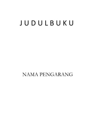 Template layout isi buku a5 | DOCX