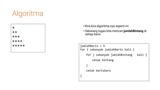 Pembahasan Soal Perulangan : Pola Bintang | PDF