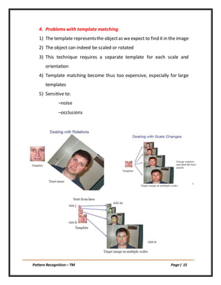Template Matching - Pattern Recognition | DOCX