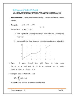 Template Matching - Pattern Recognition | DOCX