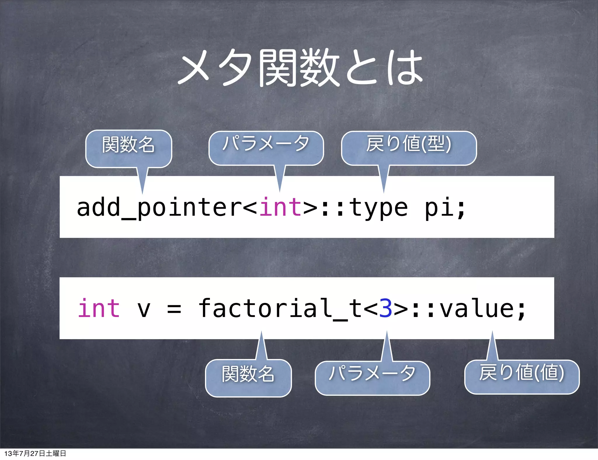 C++ Template Meta Programming の紹介＠社内勉強会 | PPT