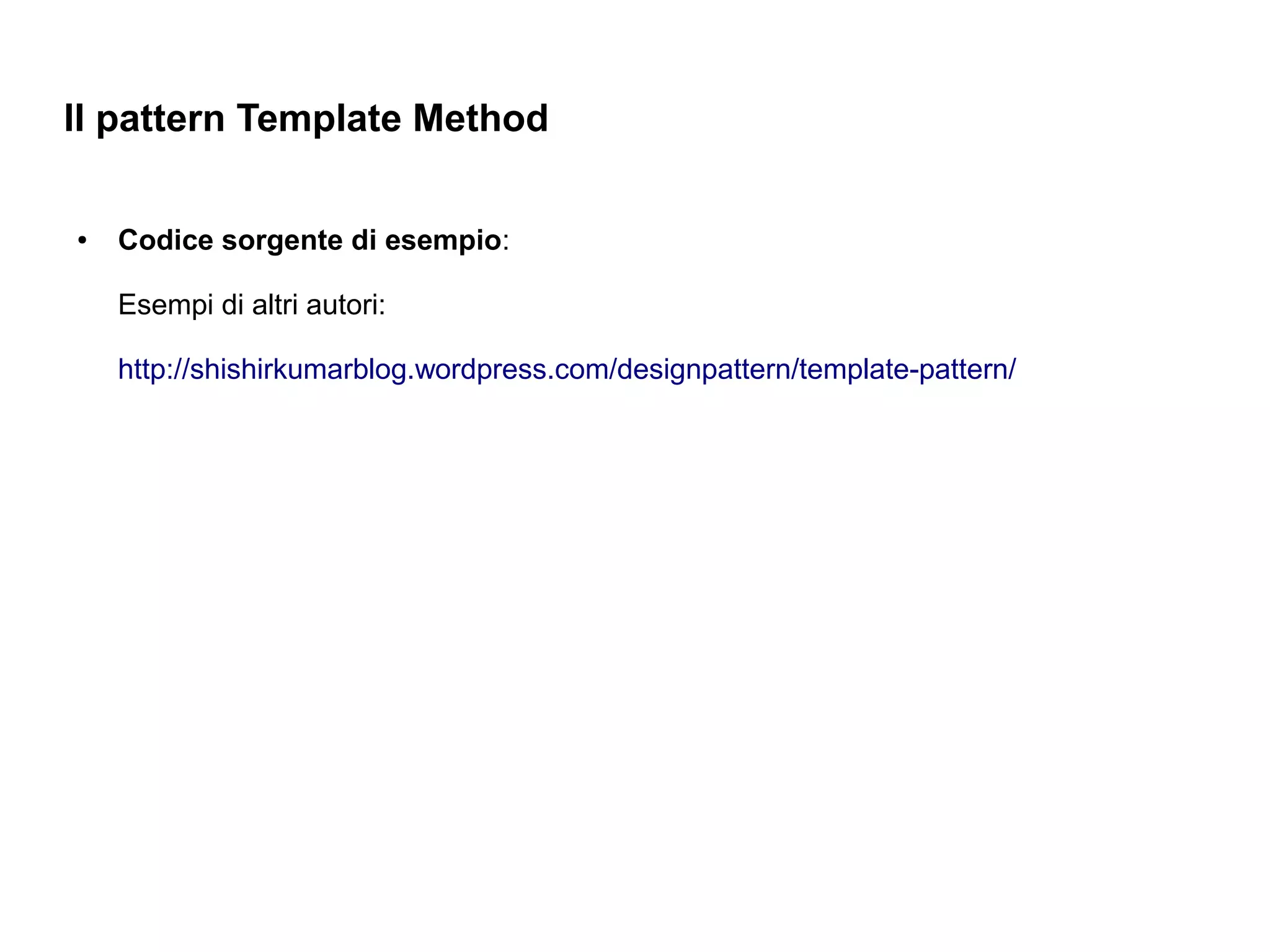 Design pattern template method | PDF