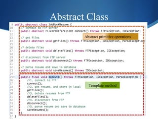 Template method pattern example | PPT