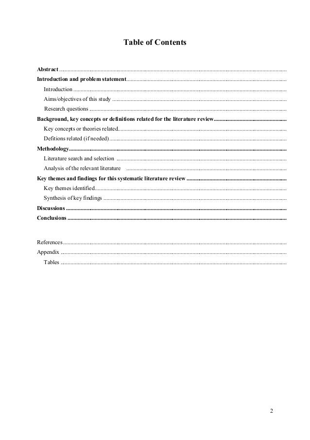 Template outline of_a_systematic_review_research_paper