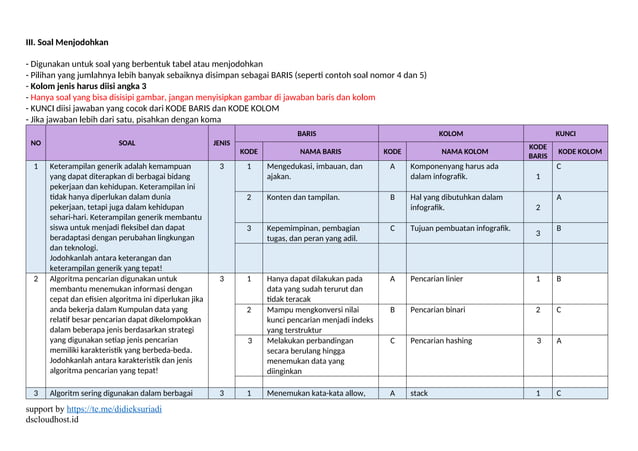 ini adalah TEMPLATE PAS X INFORMATIKA untuk semester gazal | PPT
