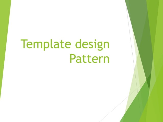 Template pattern | PPTX | Programming Languages | Computing