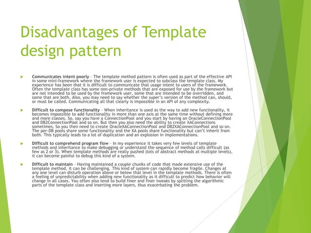 Template pattern | PPTX | Programming Languages | Computing