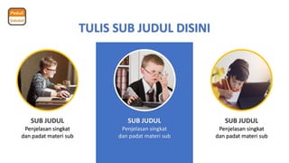 Template PPT Peduli Sekolah Gratis 1 Sheet | PPTX