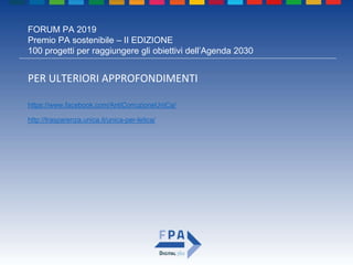 Premio_pa_sostenibile_2019 - UniCa per l'Etica | PPT