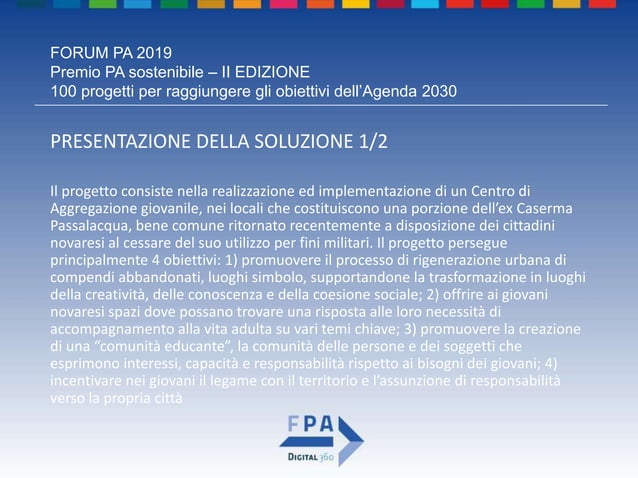 Template pptx premio_pa_sostenibile_2019 | PPTX