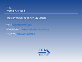 Plusimple Template premio app4 sud | PPTX
