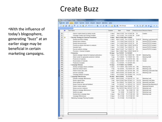 Microsoft Project 2007 Template project | PPTX
