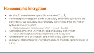Template Protection with Homomorphic Encryption | PPT