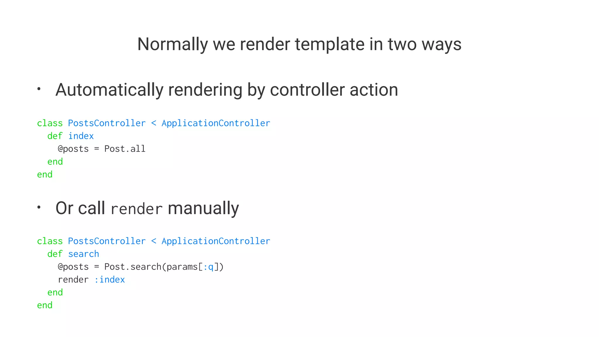 Template Rendering In Rails Ppt