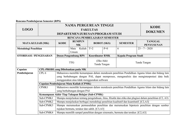 Template RPS berbasis Outcome Based Education.docx
