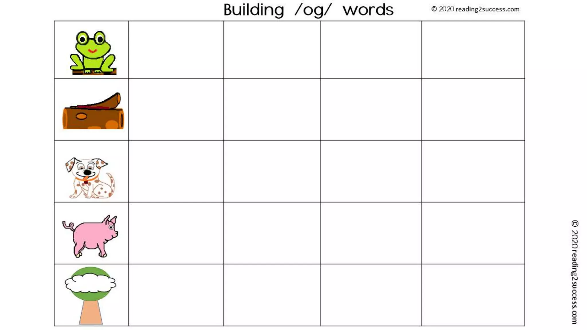 Kindergarten Word Family Templates for 3rd Trimester | PPT