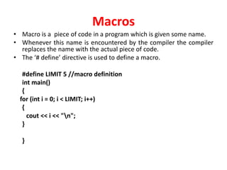 TEMPLATES in C++ are one of important topics in Object Oriented ...