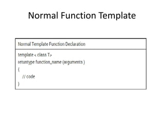 TEMPLATES in C++ are one of important topics in Object Oriented ...