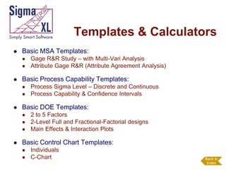 Templates & Calculators | PDF