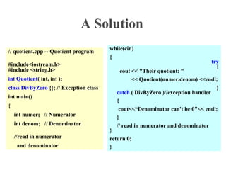 Templates exception handling | PPT