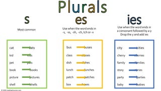 Templates for plural suffixes | PPTX