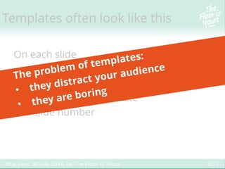 Presentation templates: ground rules | PDF