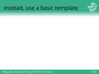 Presentation templates: ground rules | PDF