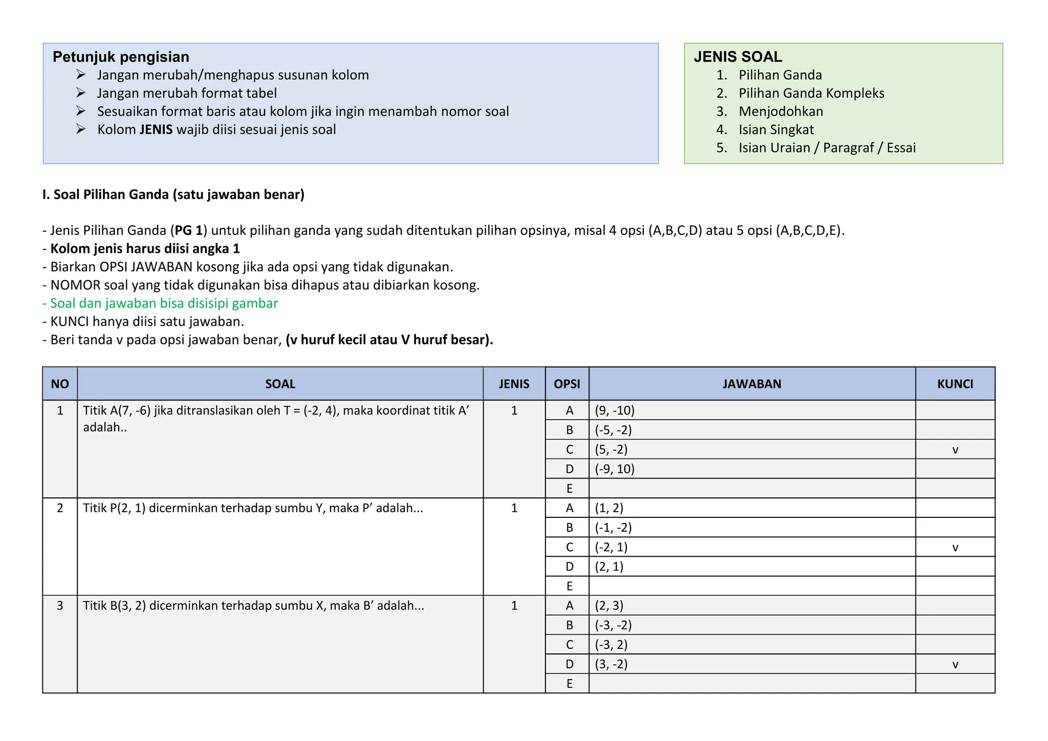 Template Soal Matematika PTS Genap Mtk (1).docx