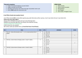 Template Soal Matematika PTS Genap Mtk (1).docx