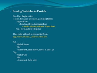 Templates, partials and layouts | PPTX