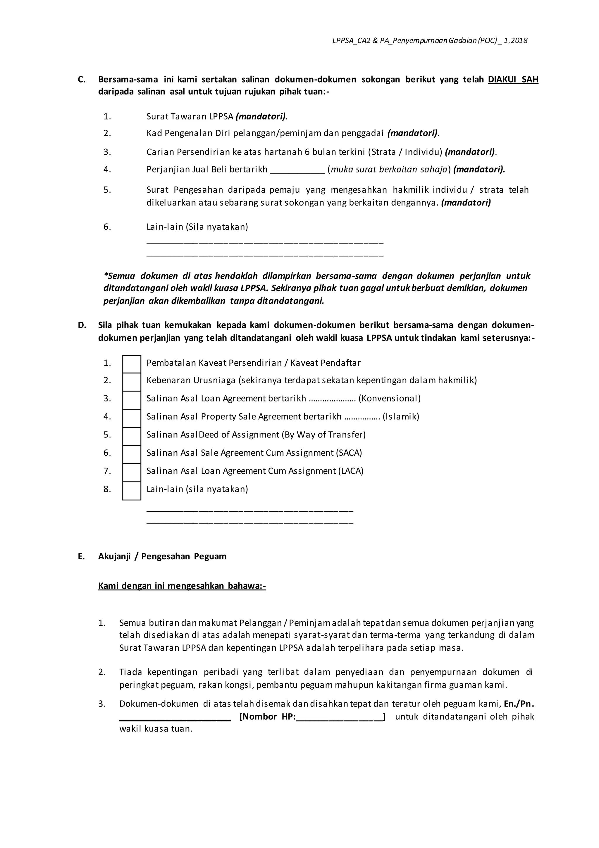 Template surat guaman | DOCX