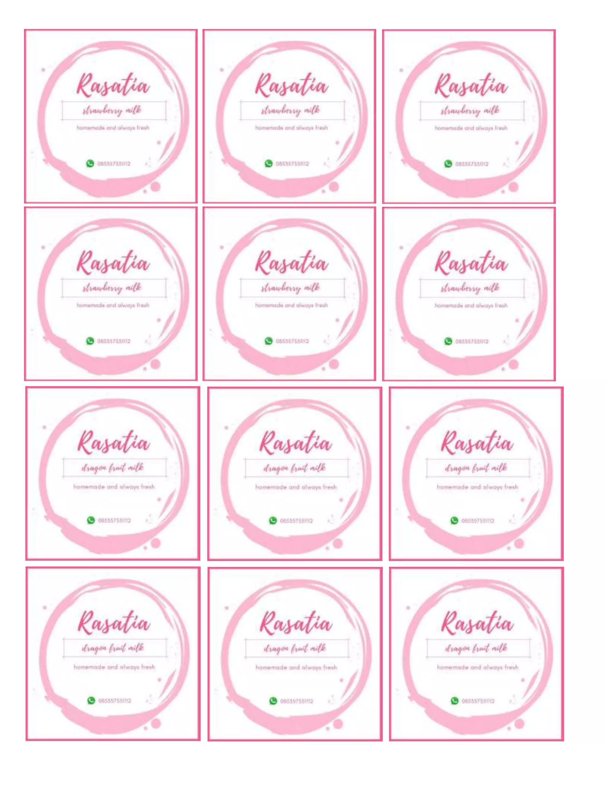 Template susu | DOCX