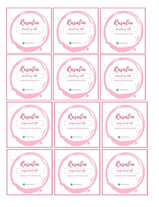 Template susu | DOCX