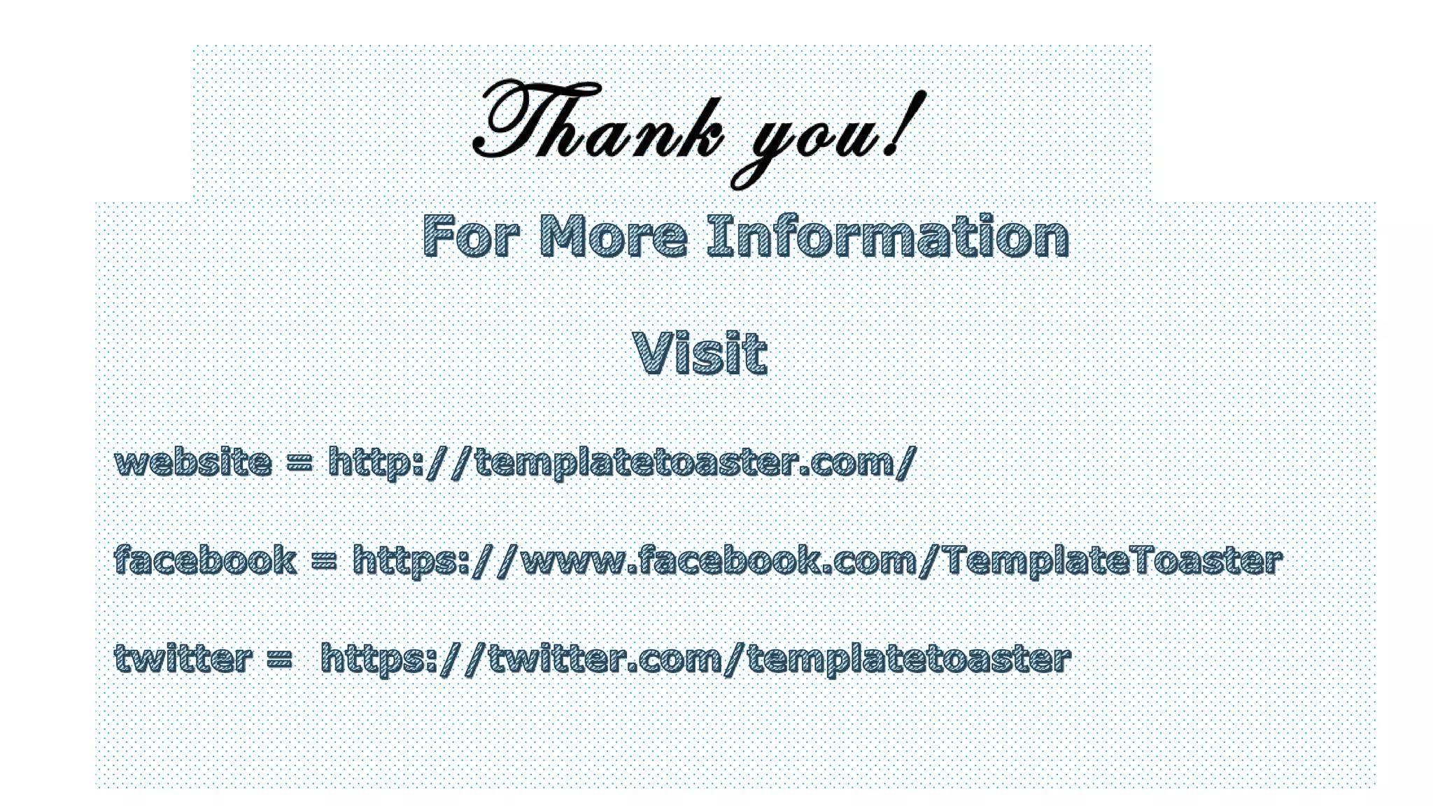 All about TemplateToaster and its Features | PPT | Free Download