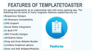 All about TemplateToaster and its Features | PPT