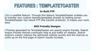 All about TemplateToaster and its Features | PPT