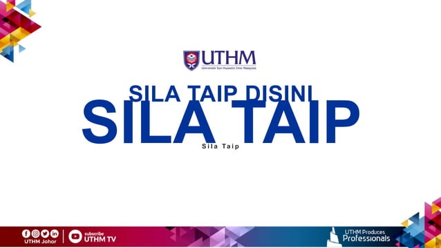 Template UTHM Slide PNC 2021 v4.pptx | Desktop Publishing | Computer ...