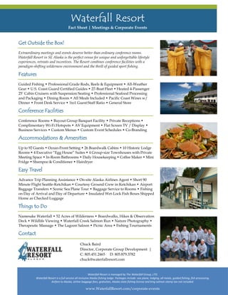 Waterfall Resort Alaska: Get the Facts | PDF