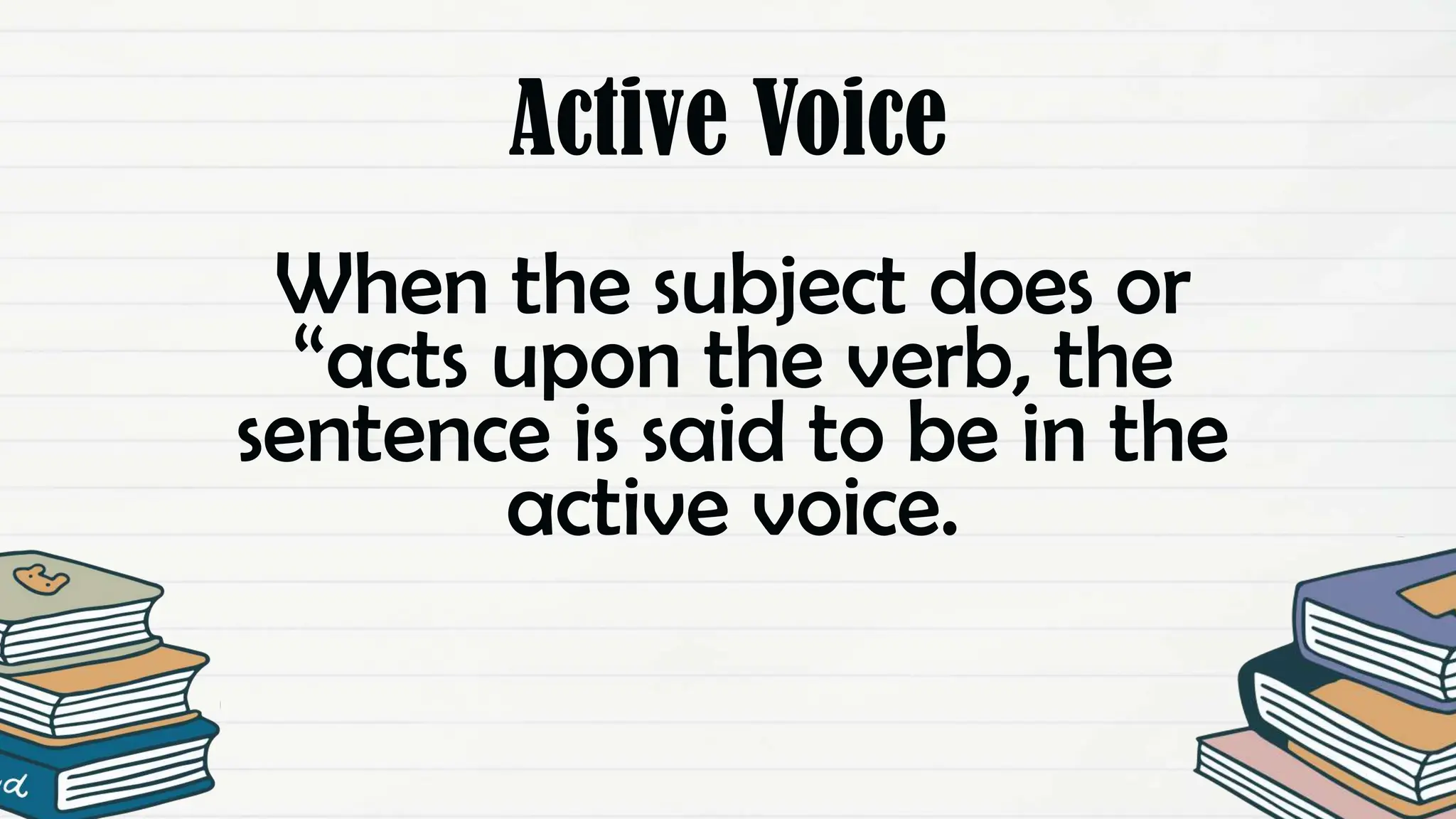 Active and passive voice powerpoint presentation | PPTX