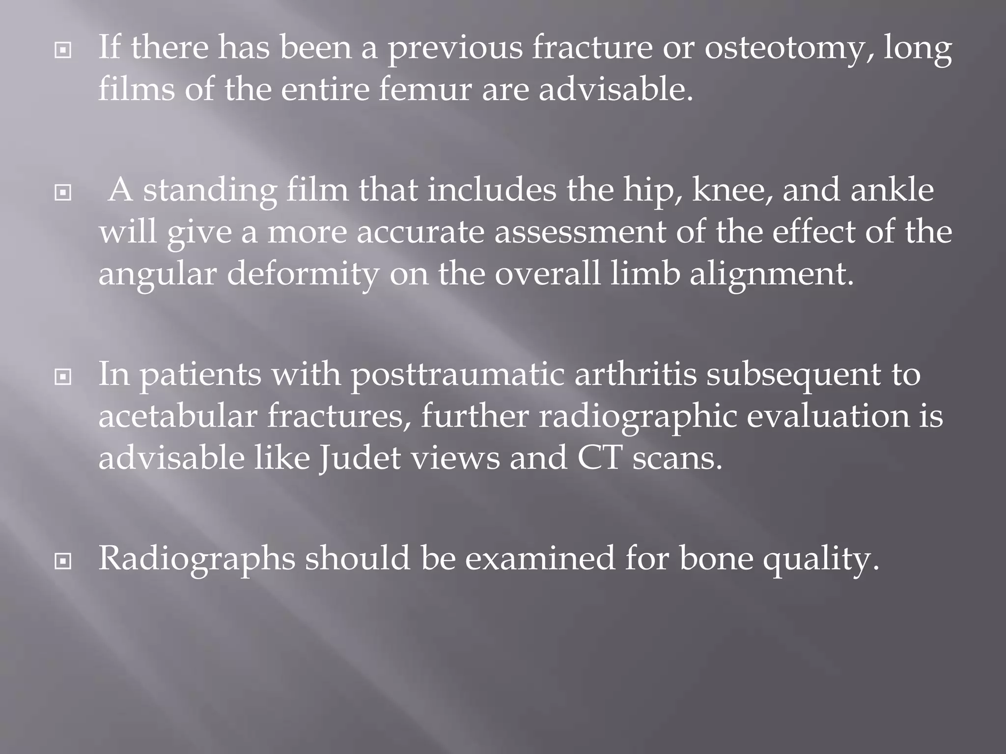 Templating X-rays in THR | PPTX