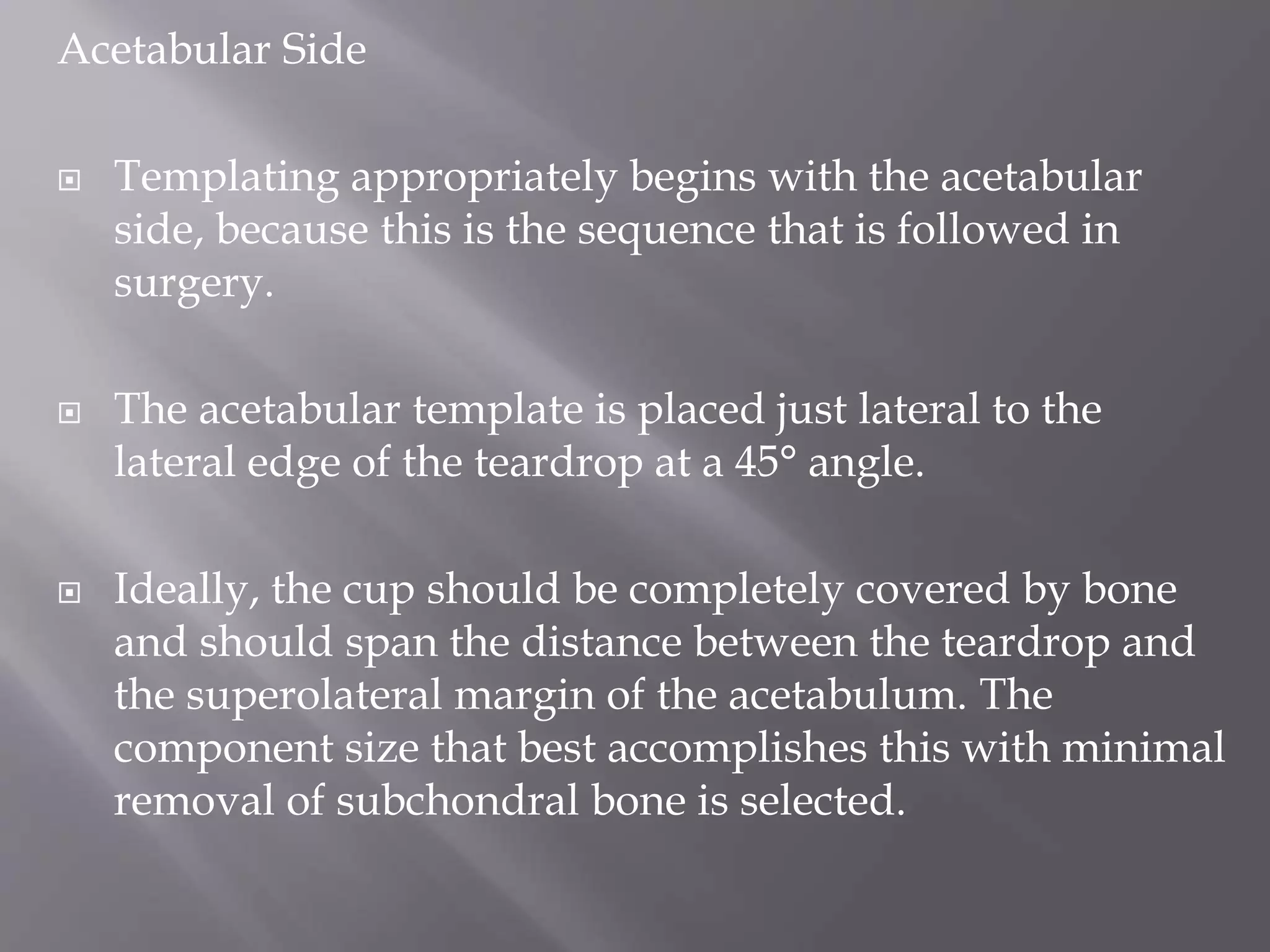 Templating X-rays in THR | PPTX