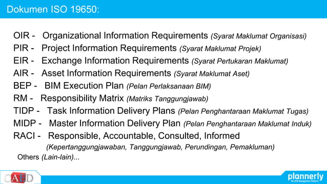 Templat ISO 19650 OIR+EIR+BEP+ in Bahasa Malaysia | PPT