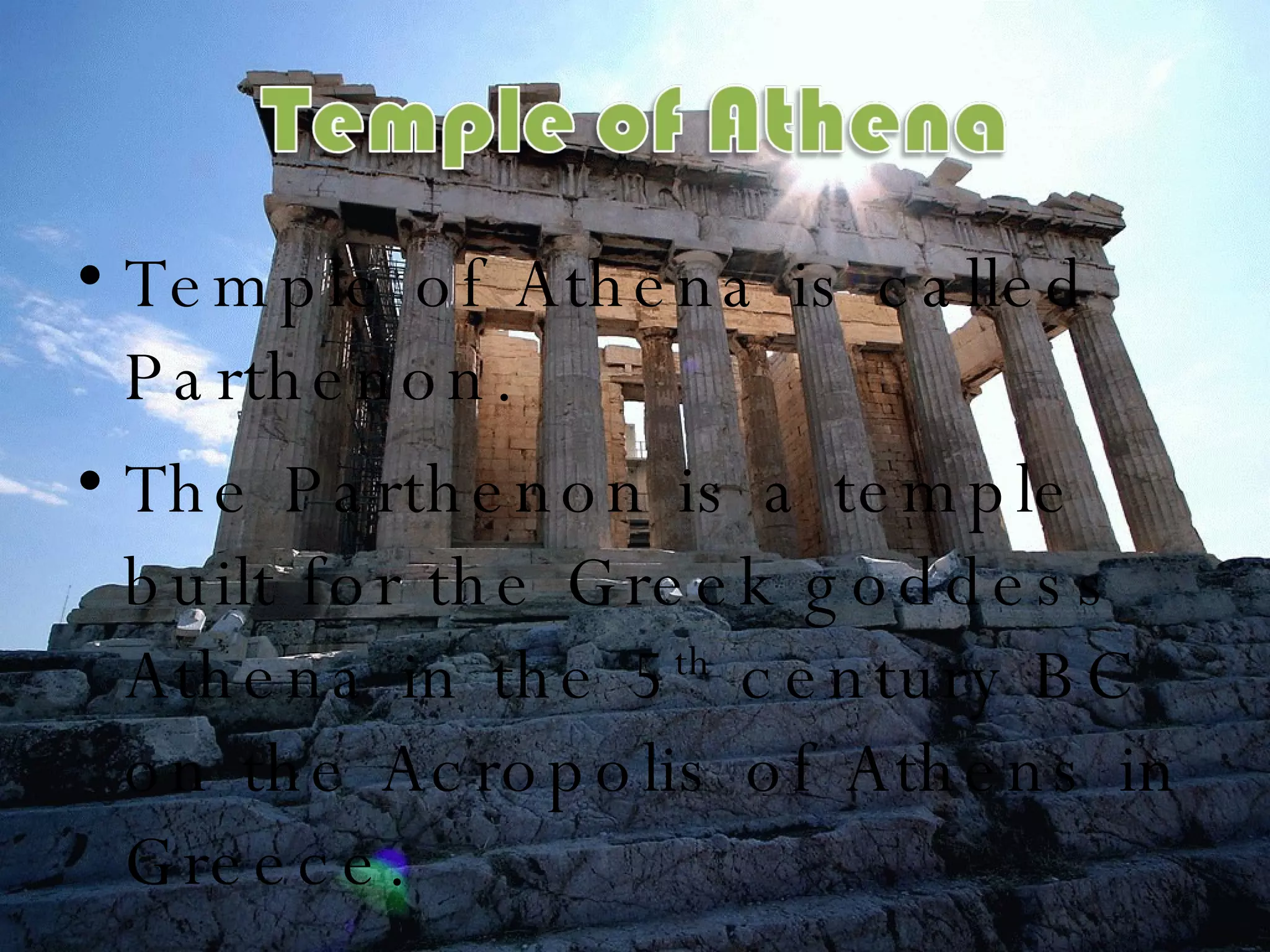 Temple Of Athena | PPT